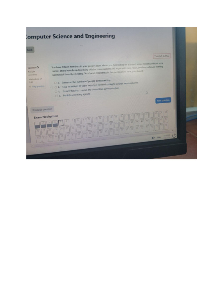 Cse Exit Model Astu | PDF