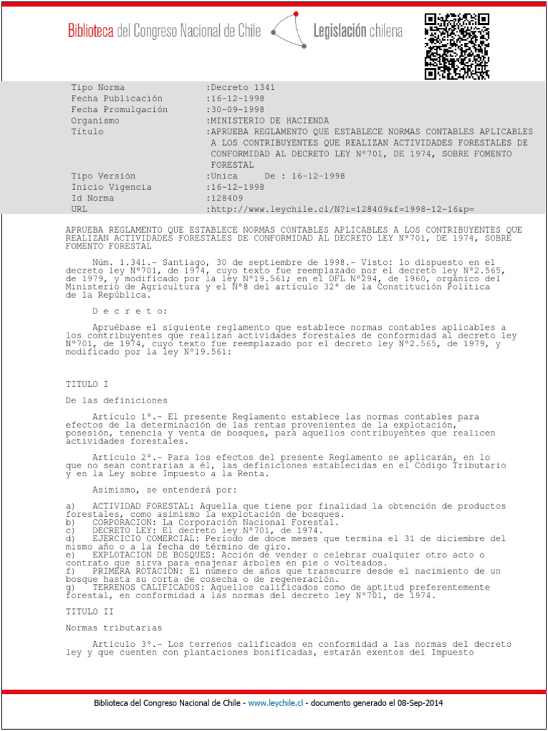 Ds 1341 | PDF | Impuestos | Impuesto sobre la renta