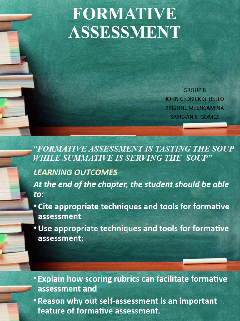 Formative Assessment | PDF | Rubric (Academic) | Cognitive Science