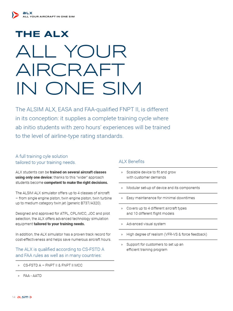 ALS-Brochure-ALX- | PDF | Aviation | Aircraft