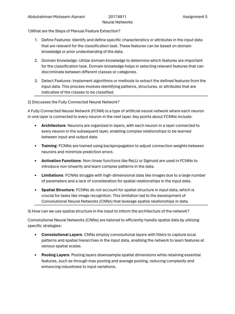 20174911-Assignment 5-NN | Download Free PDF | Artificial Neural Network | Computing