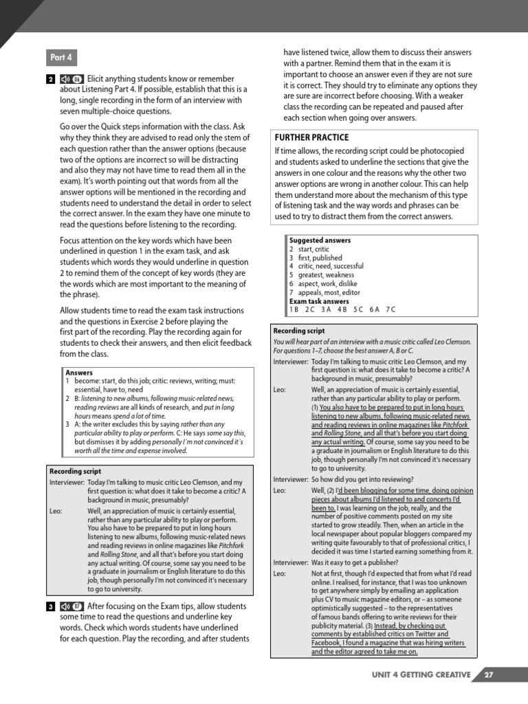 Compact First 3rd Edition Teacher Book - Copy-29 | PDF | Question | Blog