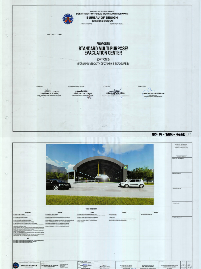 Proposed Standard Multi Purpose Evacuation Center Opt2 | PDF