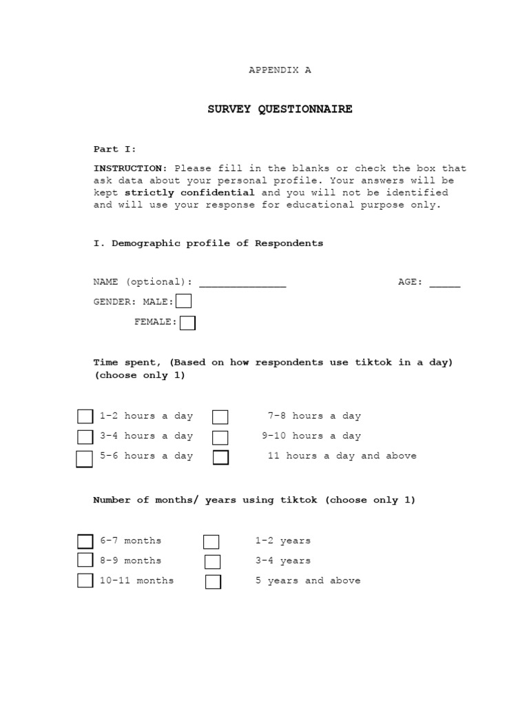Appendix in Research A-F | PDF | Survey Methodology | Psychology