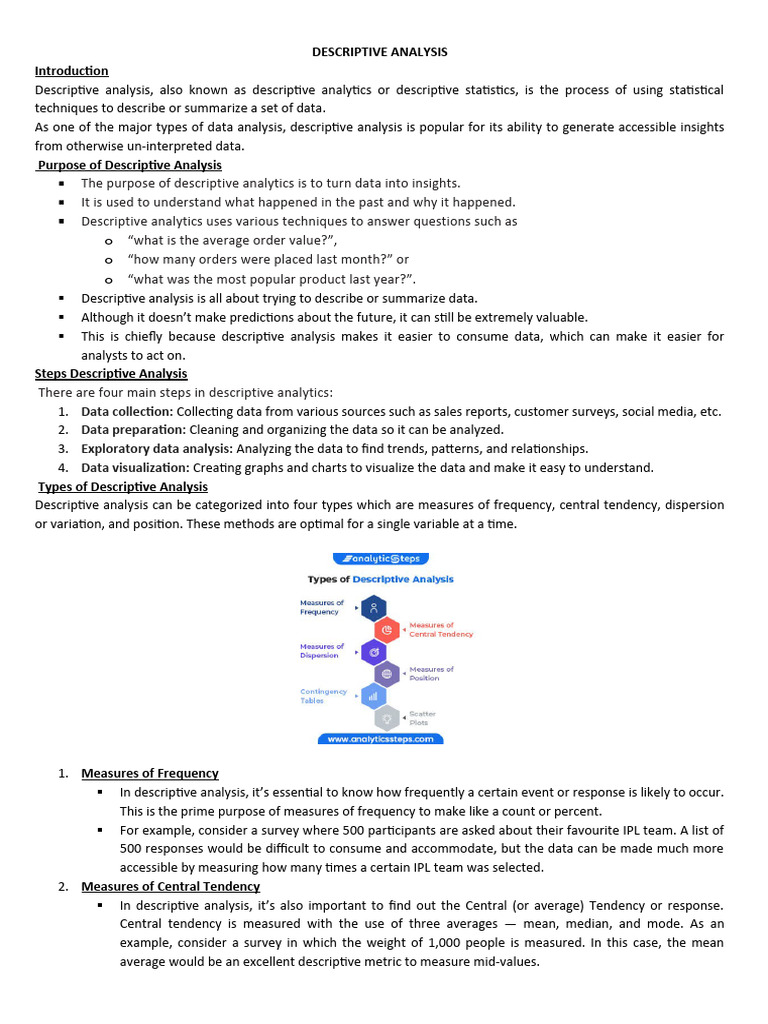 Descreptive Analysis | Download Free PDF | Data Analysis | Descriptive ... Descreptive Analysis | Download Free PDF | Data Analysis | Descriptive ...