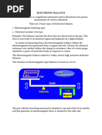 Comprehensive Beam Balance Physics Project | PDF | Weighing Scale | Lever