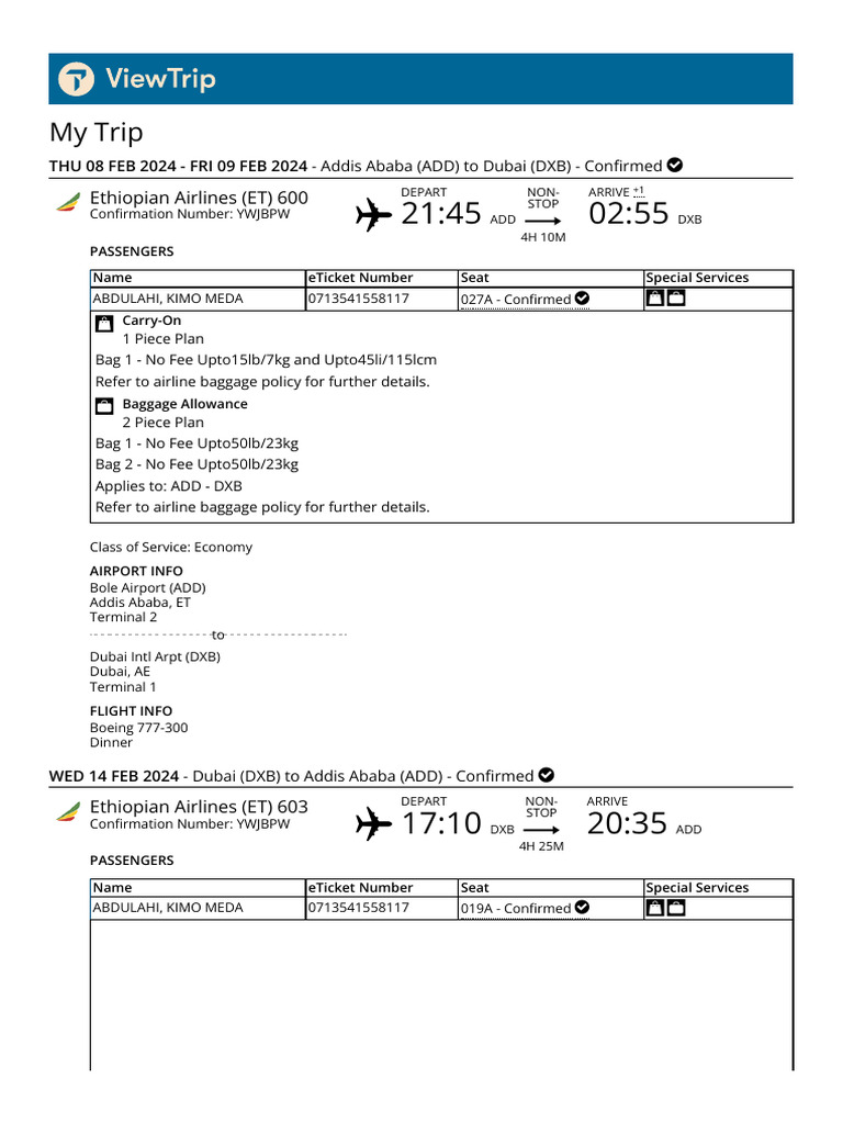 Travelport ViewTrip - My Trip | PDF | Airliner | Transport Companies