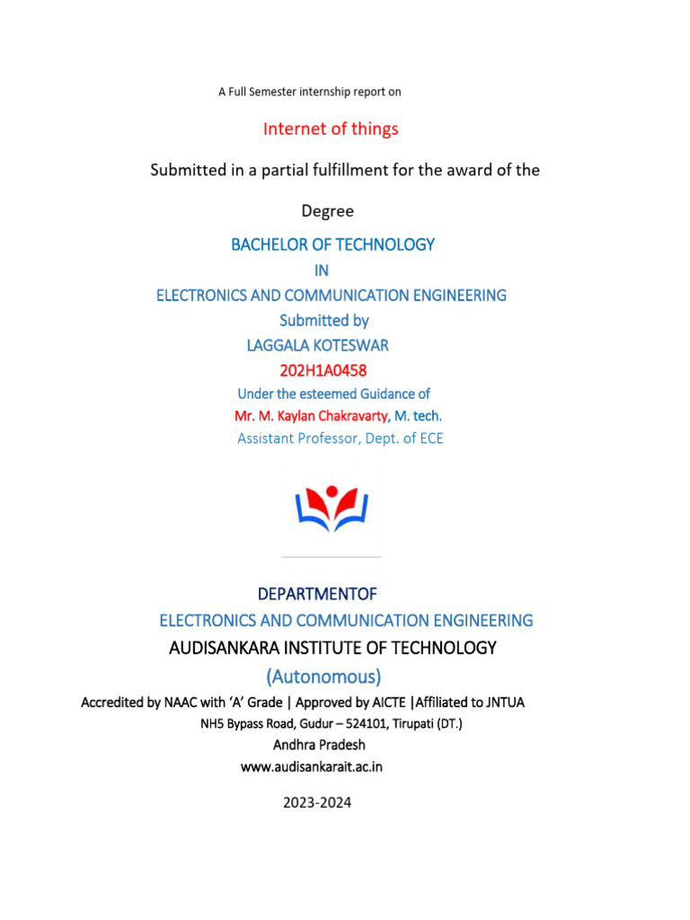 IOT Document Koteshwar-1 | PDF | Internet Of Things | Internet