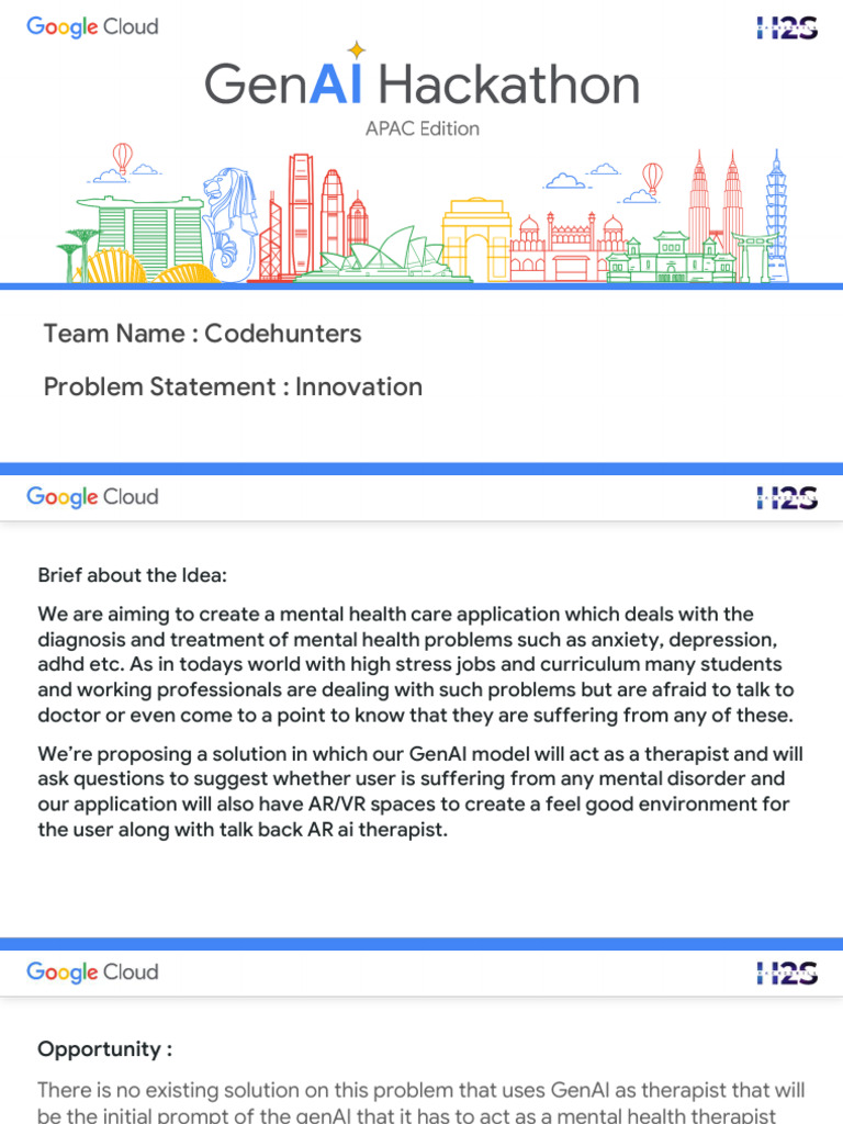 2024-02-13T06 - 47 - 30.050Z-Google GenAI Hackathon Idea Submission Template | PDF | Mental ...