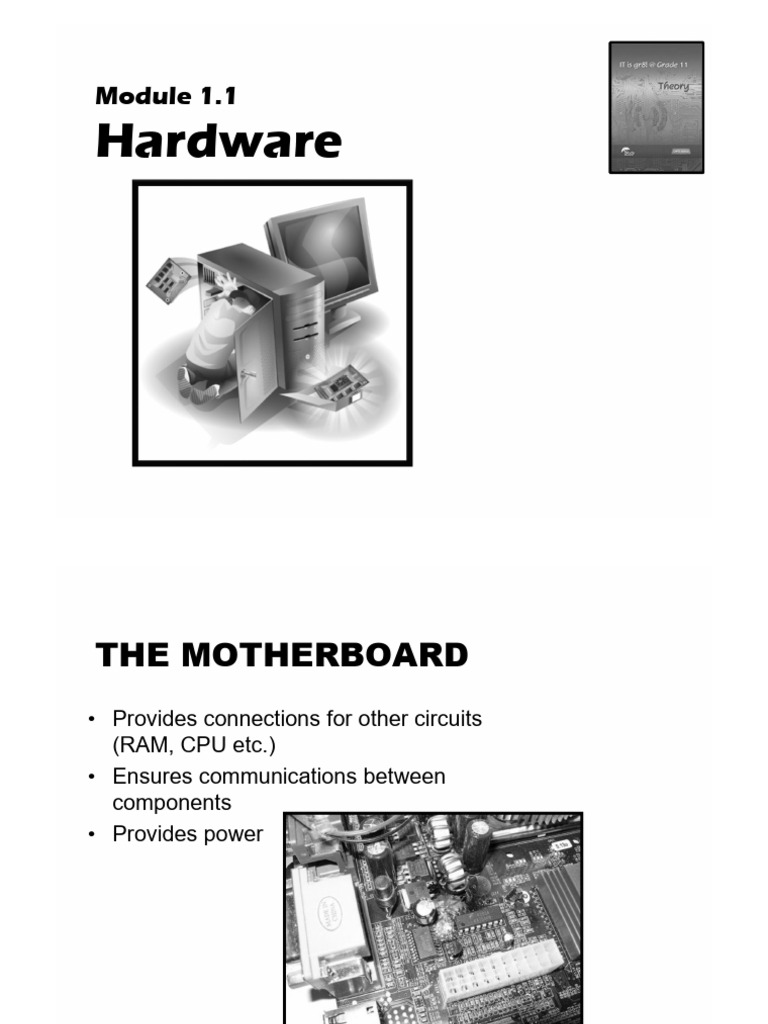 IT Is Gr8! at Grade 11 - Module 1.1 (Hardware) | PDF | Computer Data Storage | Read Only Memory
