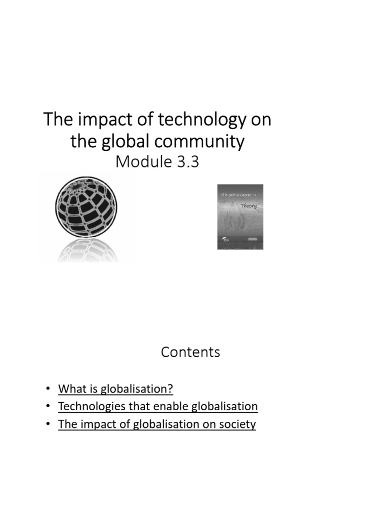 IT Is Gr8! at Grade 11 - Module 3.3 (The Impact of Globalisation) | PDF ...