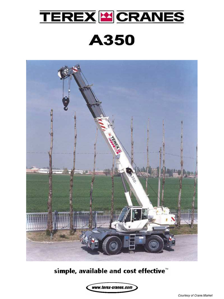 Terex Bendini Rough Terrain Cranes Spec f85ffc | PDF | Brake | Axle