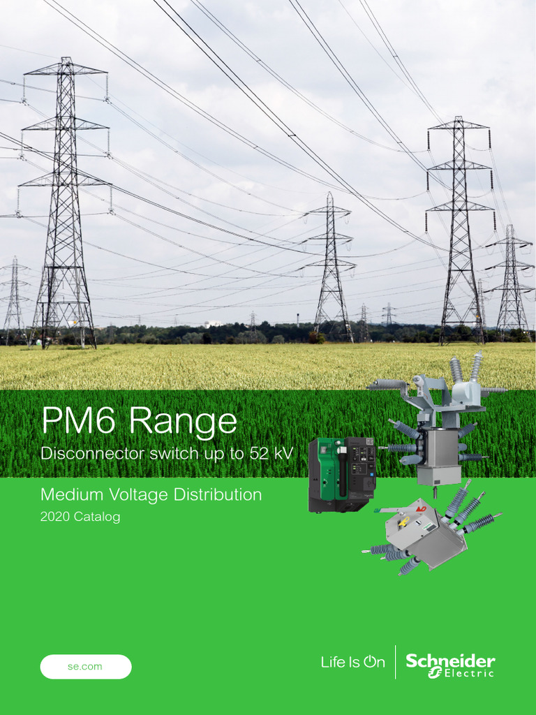 PM6 Range: Medium Voltage Distribution Disconnector Switch Up To 52 KV ...