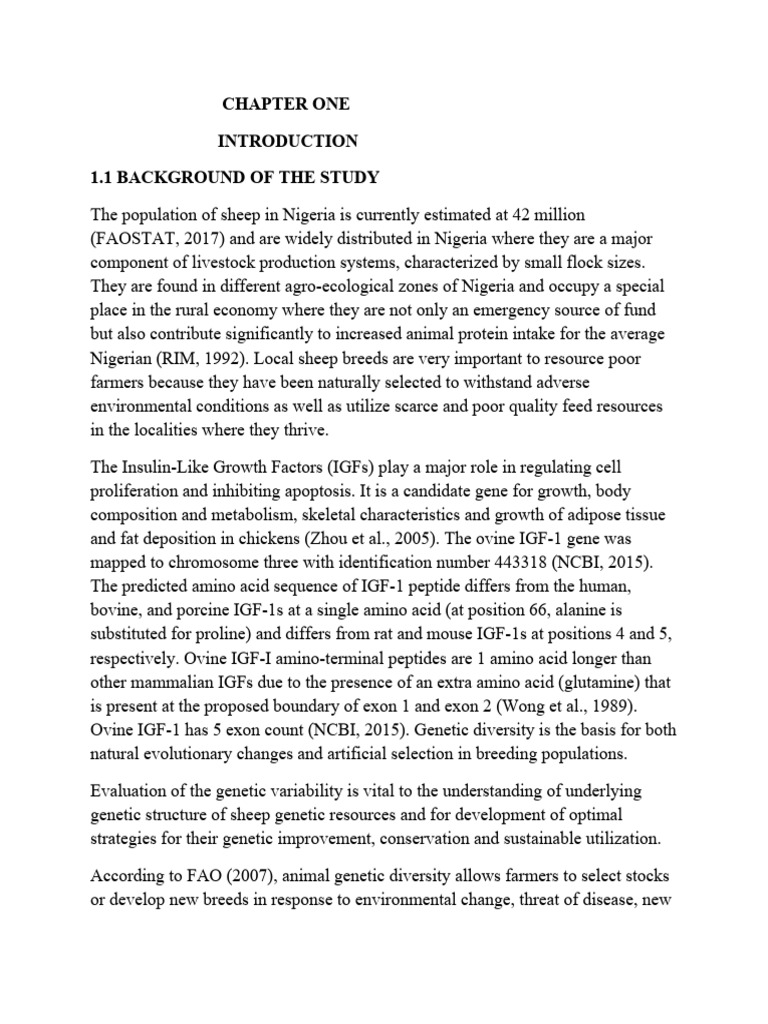 EVALUATION OF VARIATION IN PROTEINS STRUCTURE OF INSULIN GROWTH FACTOR ...