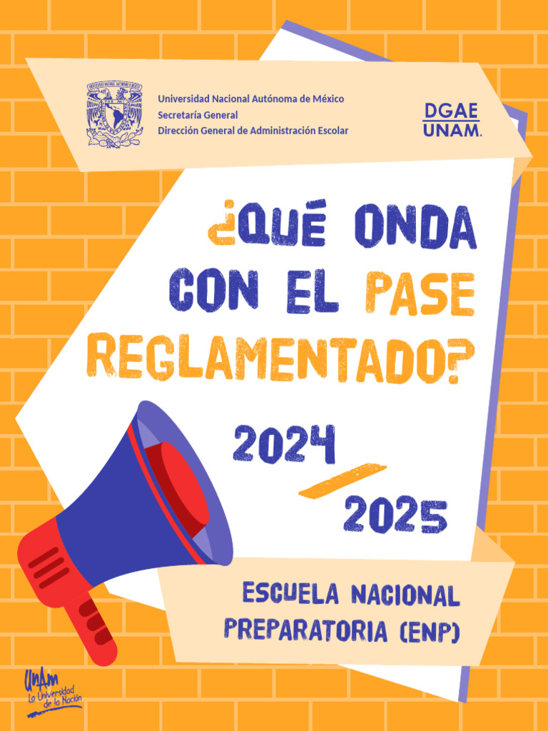 Folleto Pase R 2024 2025 ENP | PDF | Educación más alta | Educación a ...