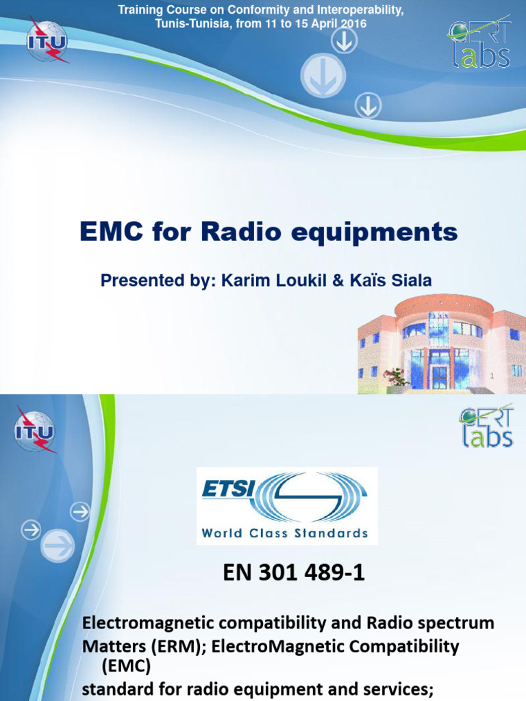 UIT EMC Radio April 2016 | PDF | Radio | Electromagnetic Compatibility