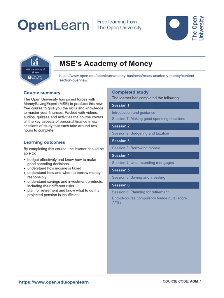 AOM 1 Statement (Dragged) | PDF