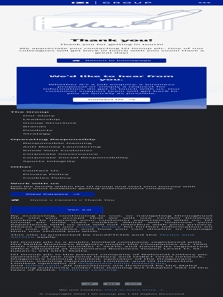 Thank You - IZI Group plc | PDF | Http Cookie | Business