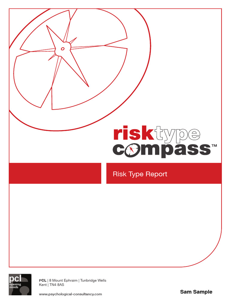 Sample - Risk Type Compass Report | PDF | Risk | Risk Aversion