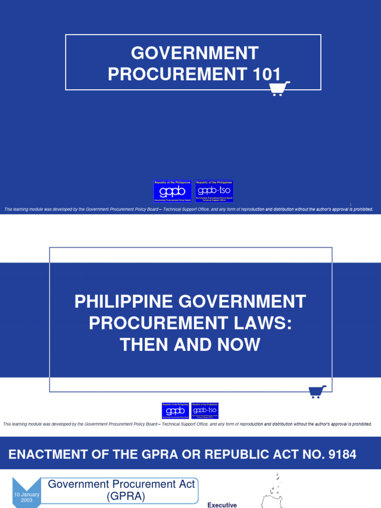 Government Procurement 101 | PDF | Procurement | Feasibility Study