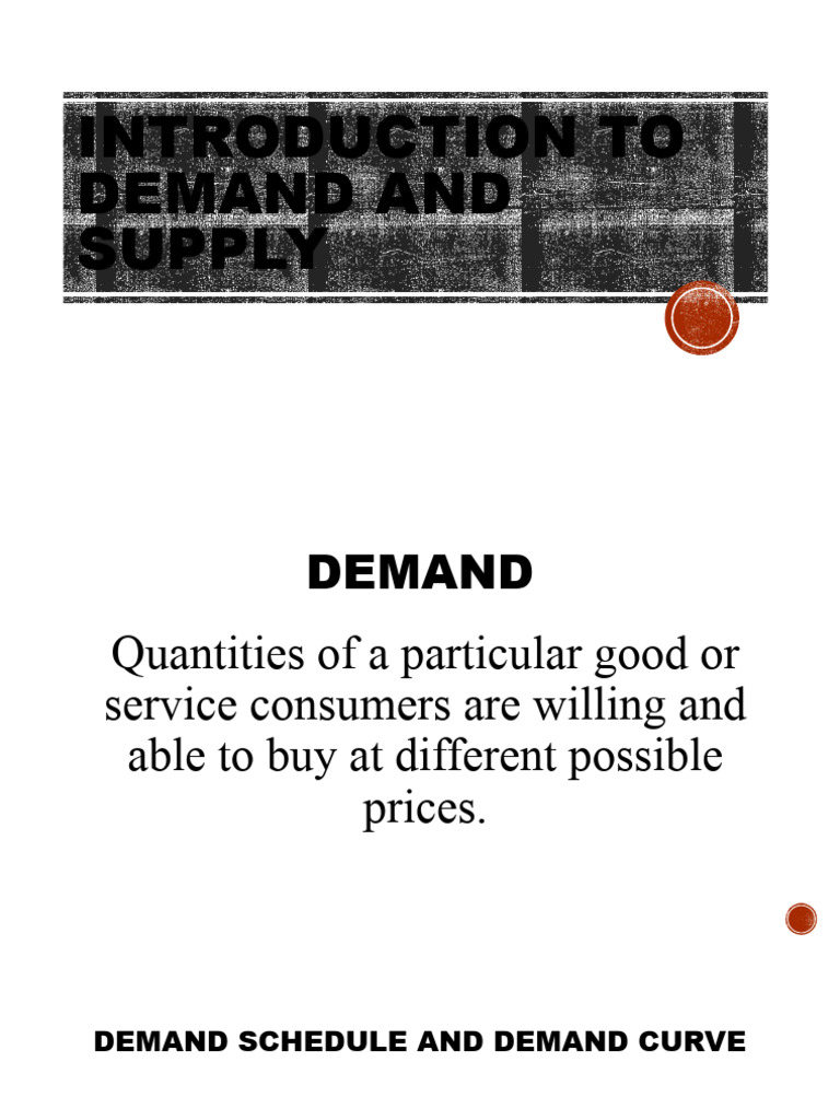 Introduction To Demand and Supply | Download Free PDF | Elasticity ...