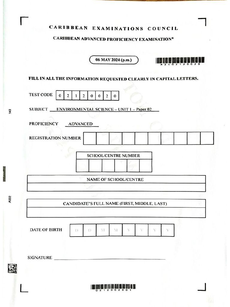 Env Sci Unit 1 2024 | PDF