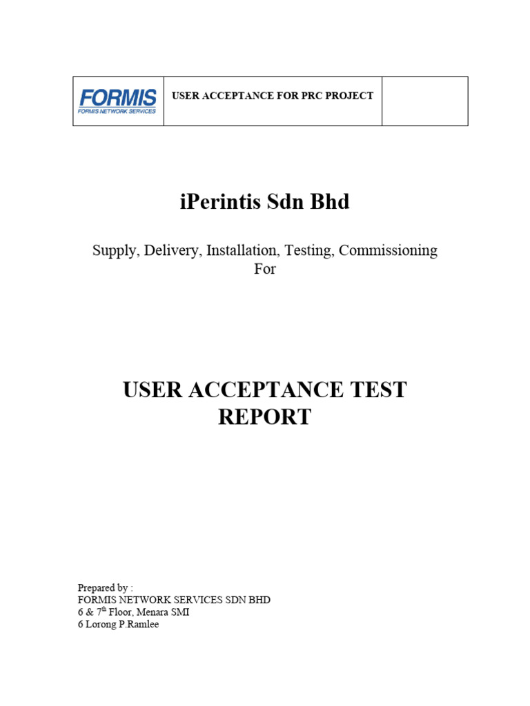 USER ACCEPTANCE - Sample[1] | PDF | Operating System | Computer ...