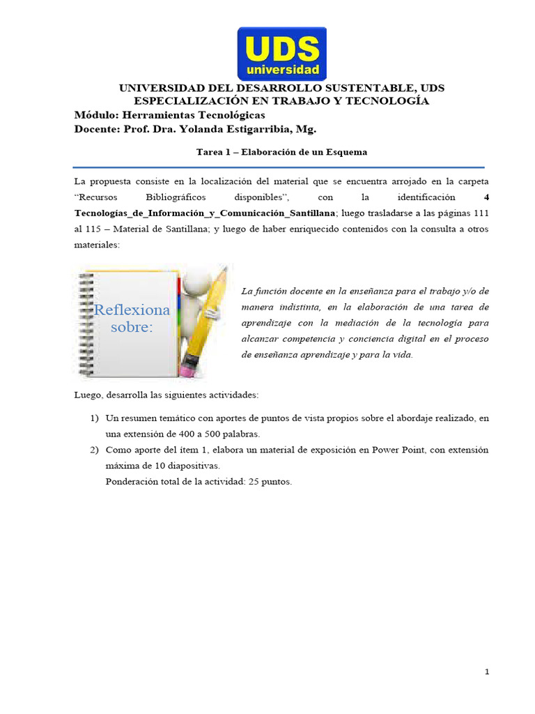 ESP.t y T Tarea 3 | PDF | Plan de estudios | Maestros