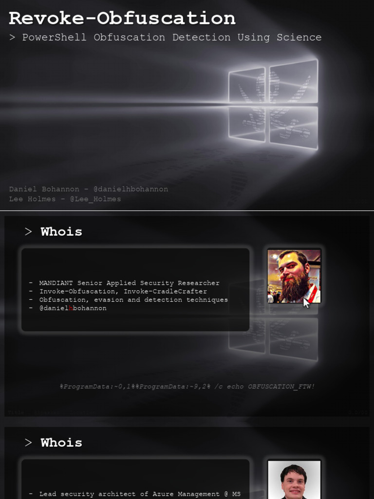 PowerShell Obfuscation Detection Guide | PDF | Computing Platforms | Microsoft Windows
