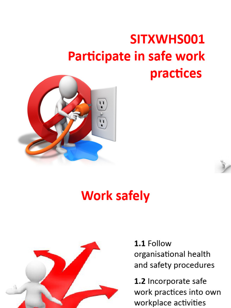 SITXWHS001 PowerPoint Slides V1.0 | PDF | Occupational Safety And ...