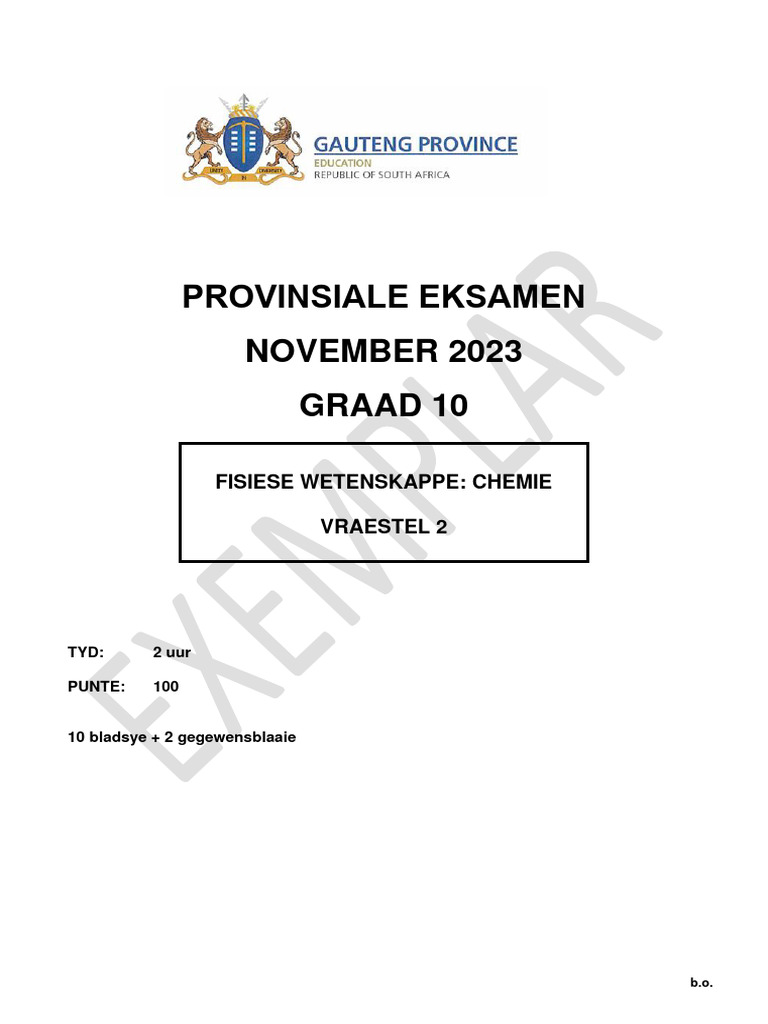 Gr10 FW P2 Nov 2023 - QP | PDF