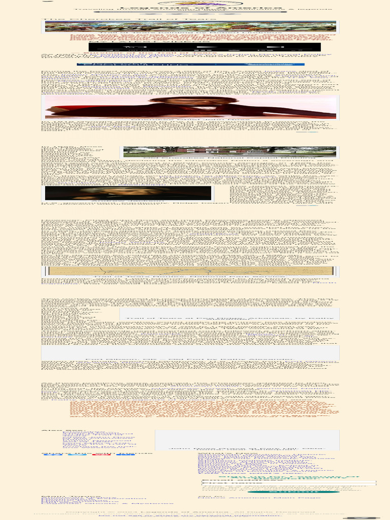 Cherokee Trail of Tears Overview | PDF | Cherokee | Trail Of Tears