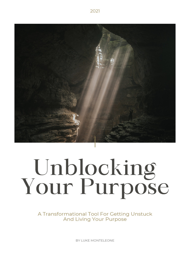 Unblocking Your Purpose Journal | PDF | Habits | Emotions