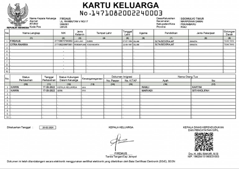KK Barcode Firdaus, Citra | PDF