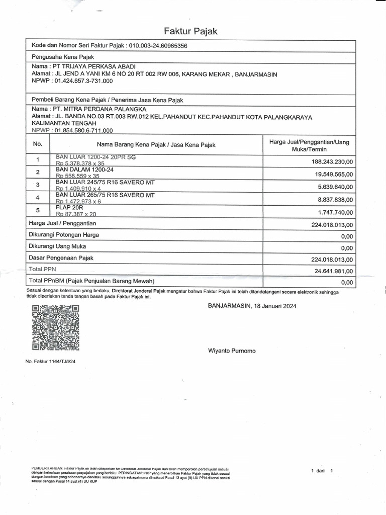 MPP - 010.003-24.60965356 - Pt. Trijaya Perkasa Abadi | PDF