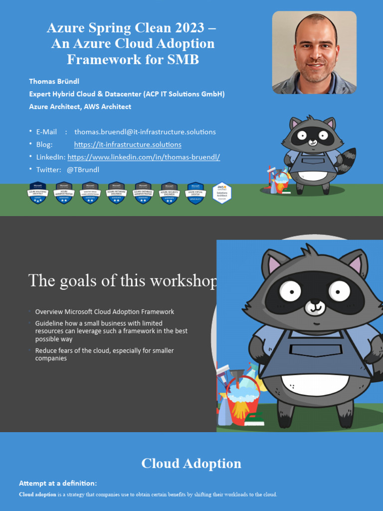 Azure Spring Clean 2023 - An Azure Cloud Adoption Framework For SMB ...