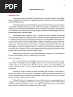 Eia Full Notes | PDF | Environmental Impact Assessment | Evaluation