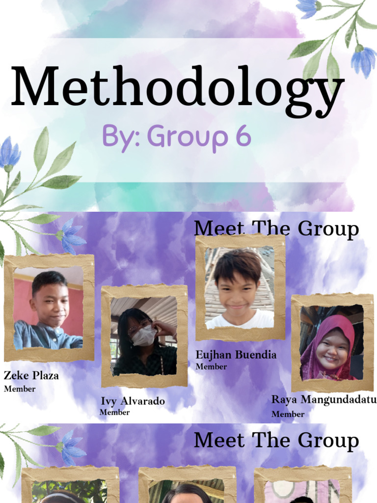 Methodology Lesson | PDF | Sampling (Statistics) | Statistics