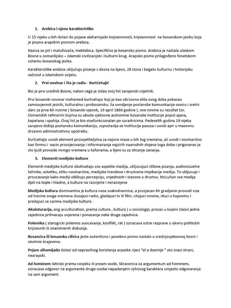 Arebica I Njene Karakteristike | PDF