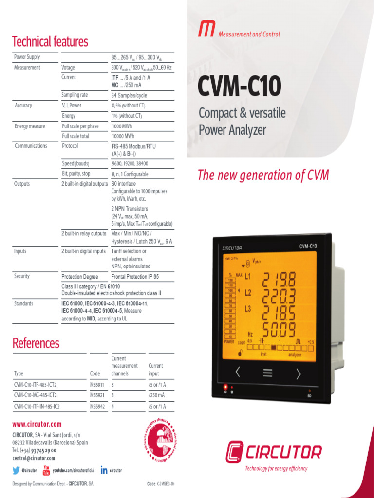 CVM C10 | PDF | Electricity | Electronics