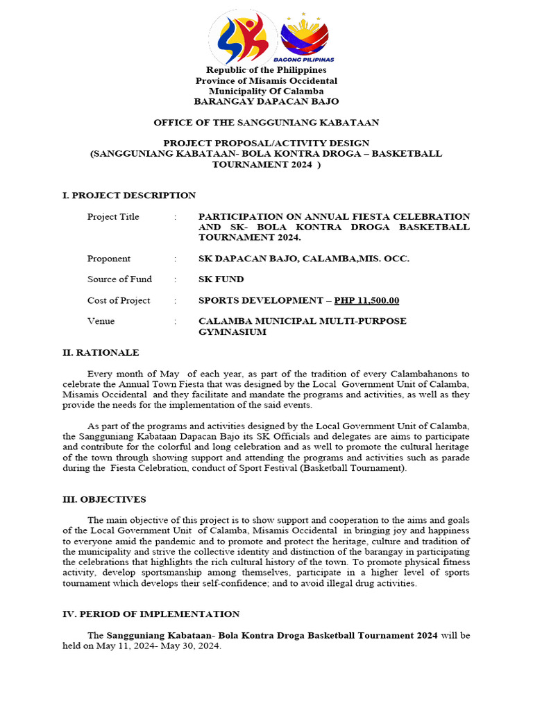 SK Basketball Tournament 2024 | PDF