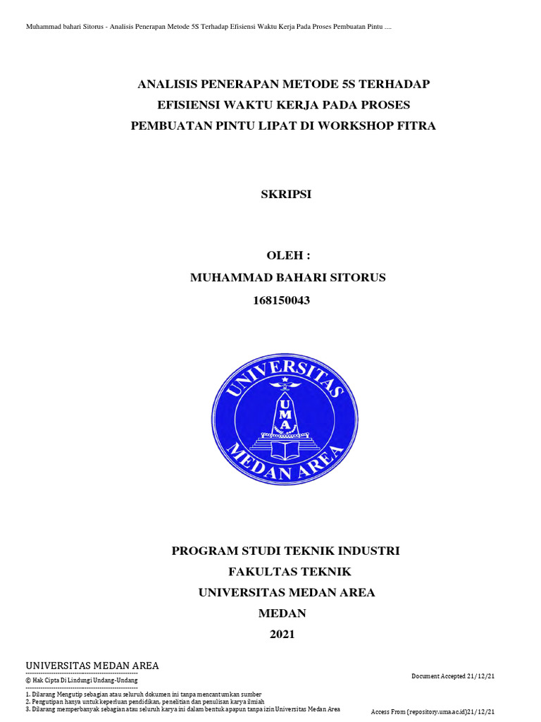 Muhammad Bahari Sitorus - Fulltext | PDF