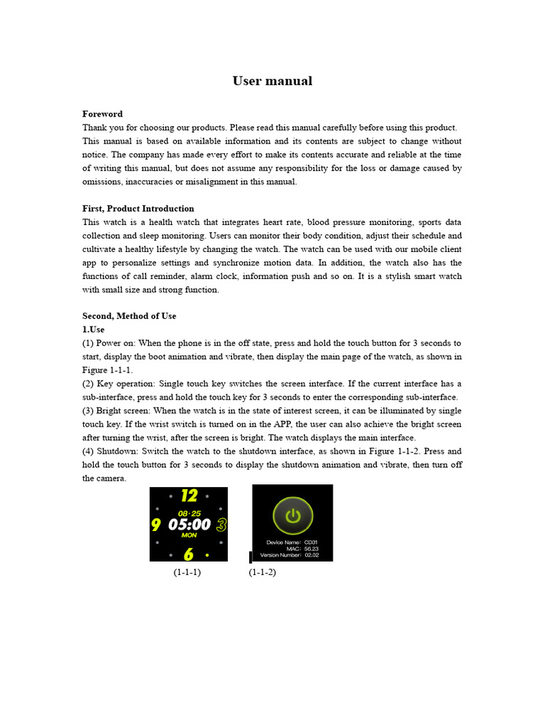 User Manual: Foreword | PDF | Mobile App | Ios