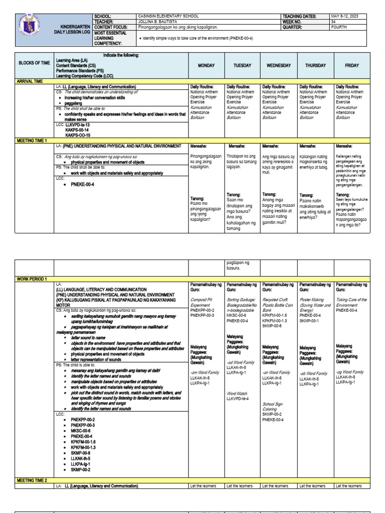 DLL Q4 Week34 | PDF | Human Communication