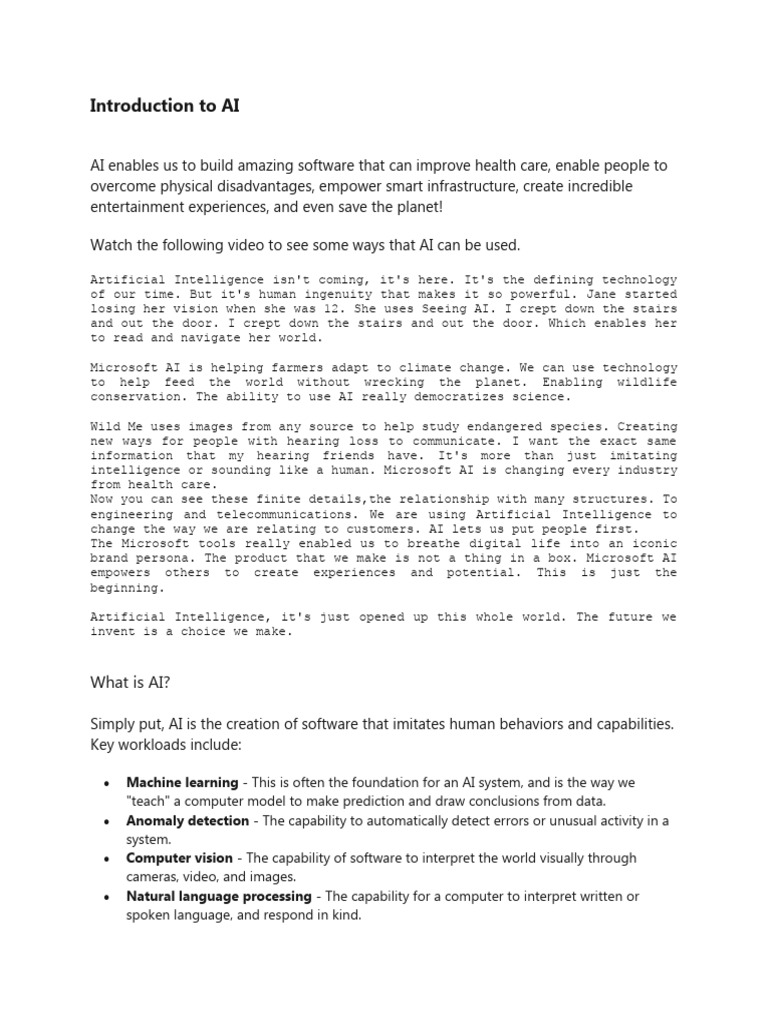 Get started with artificial intelligence | PDF | Artificial Intelligence | Intelligence (AI ...