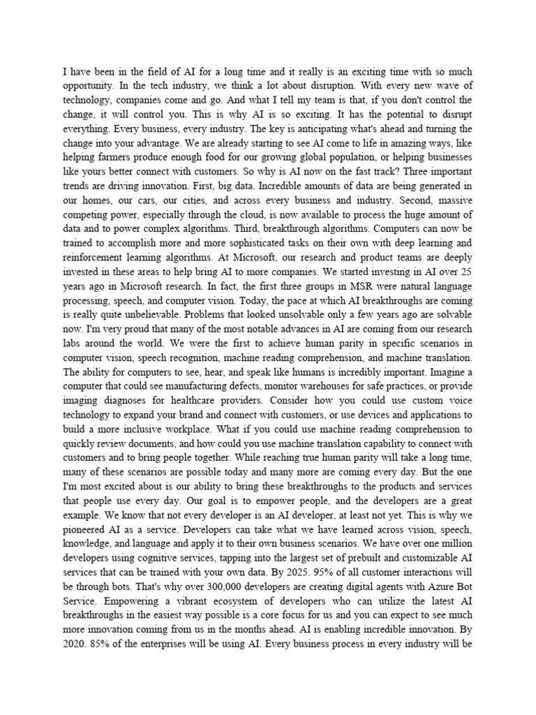 Explore State of The Art AI Technology | PDF | Machine Learning ...