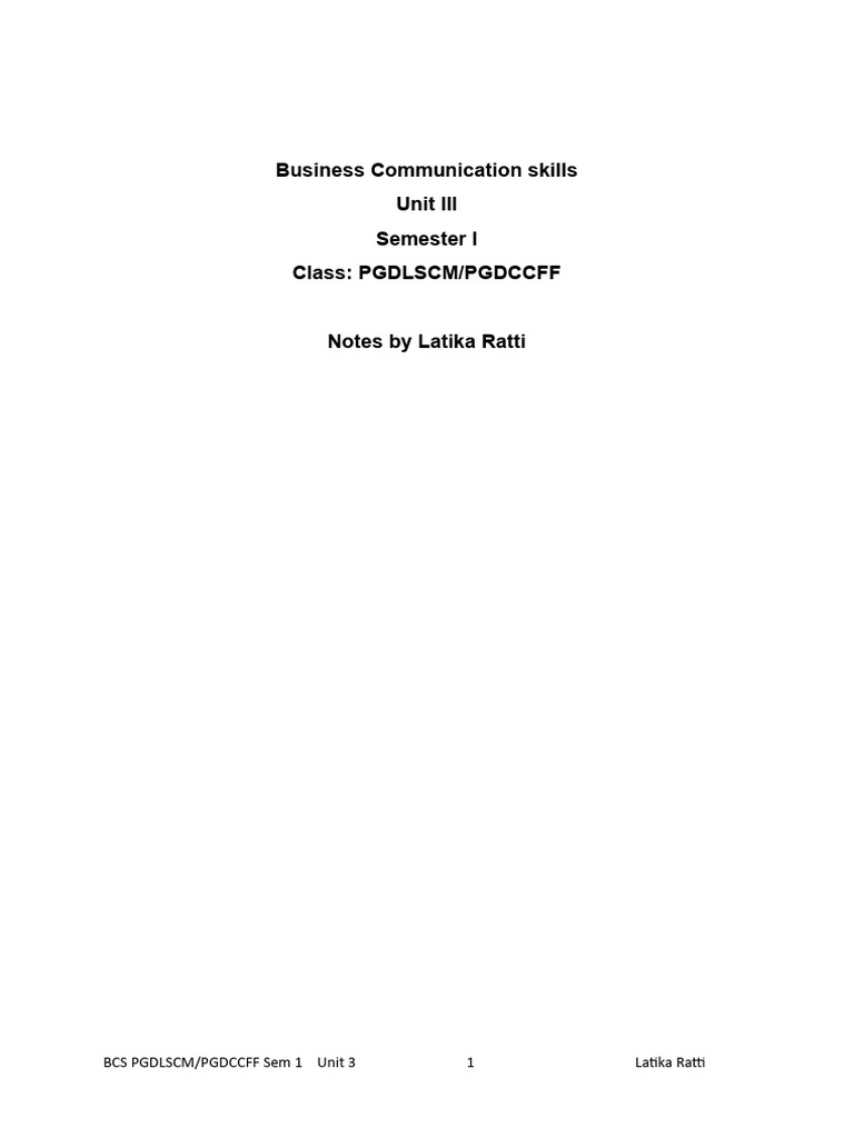 BCS Unit 3 | PDF | Communication | Information