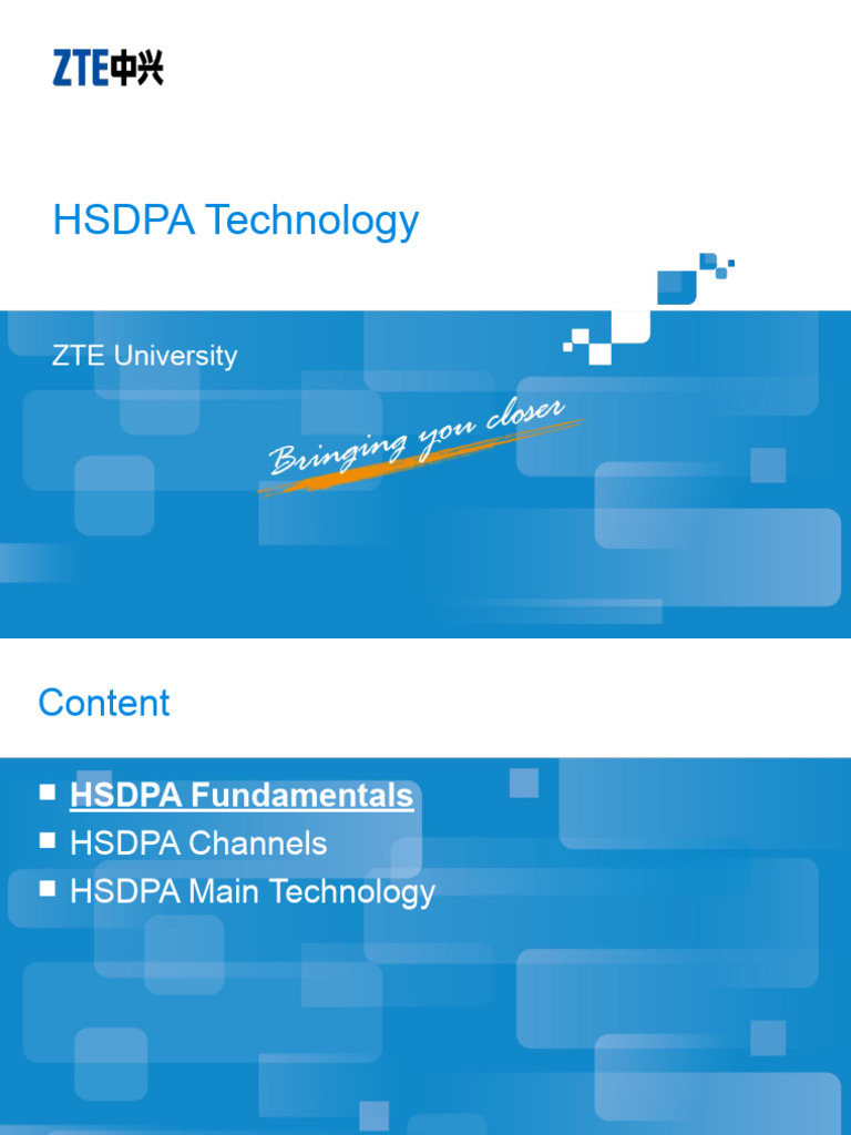 B 02 HSDPA Technology | PDF | High Speed Packet Access | General Packet ...