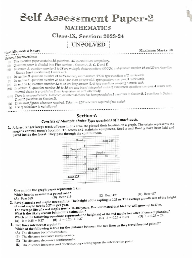 Sample Paper 7 | PDF