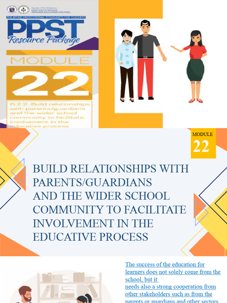 PPST Module 22-Build Relationships With Parents-Guardians | PDF ...